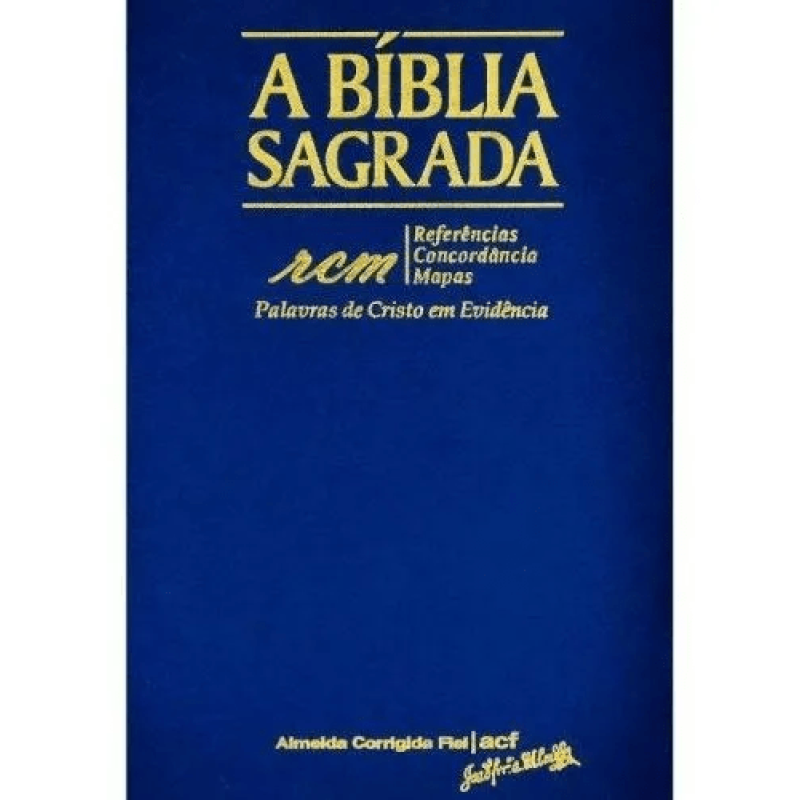 Bíblia Sagrada Acf Azul Rcm | Recomendado